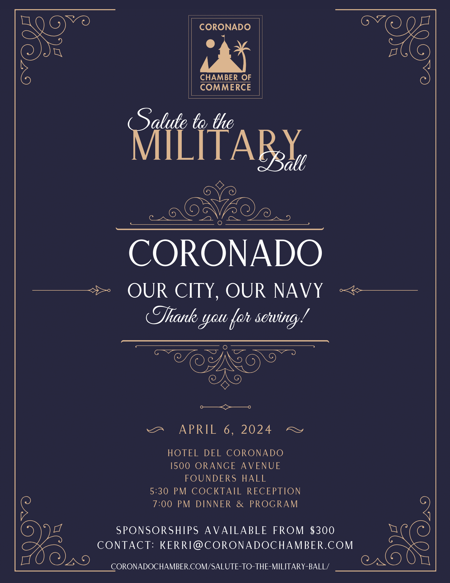 Salute to the Military Ball | Coronado Chamber of Commerce